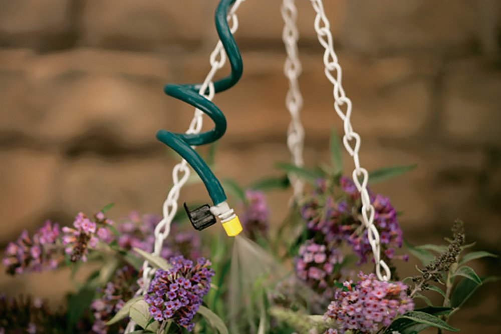 Orbit 56318 Hanging Basket Flex-Mist Watering Kit with Hose-End Timer
