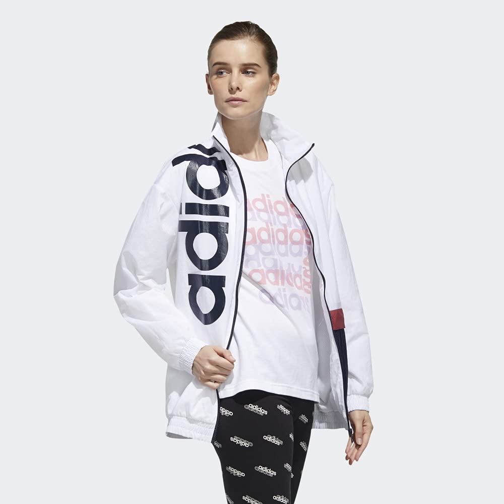 adidas womens New Authentic Track Top White XX-Large