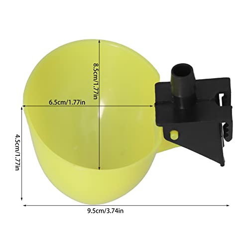 Automatic Bird Drinker Cups, Automatic Poultry Waterer Professional Design for for Pet Bird for Parrots(9.5mm)