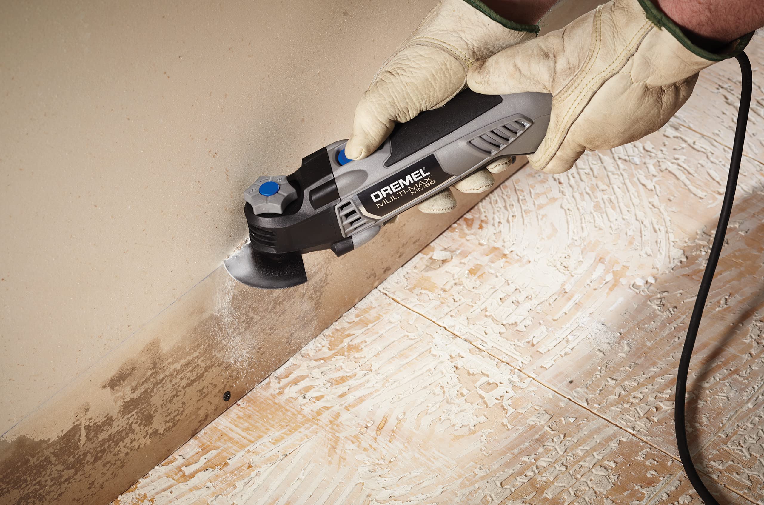 Dremel MM388 13-Piece Oscillating Multi-Tool Accessory Kit, Includes 4 Blades, 9 Wood Sandpaper Sheets, and Reusable Case - Universal Quick- Fit Interface fits Bosch, Makita, Milwaukee, and Rockwell