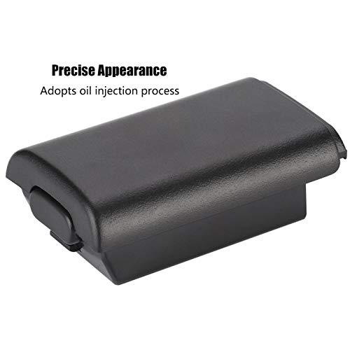 Shell Case Cover Kit, Universal Battery Cover Replacement Oil Injection Process 5 PCS for Game Controller(Black)