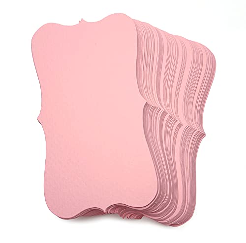 PPAPPAPPIYO Pink Paper Index Cards Business Cards (100) Paper3.54inx1.96in P04 - Blank