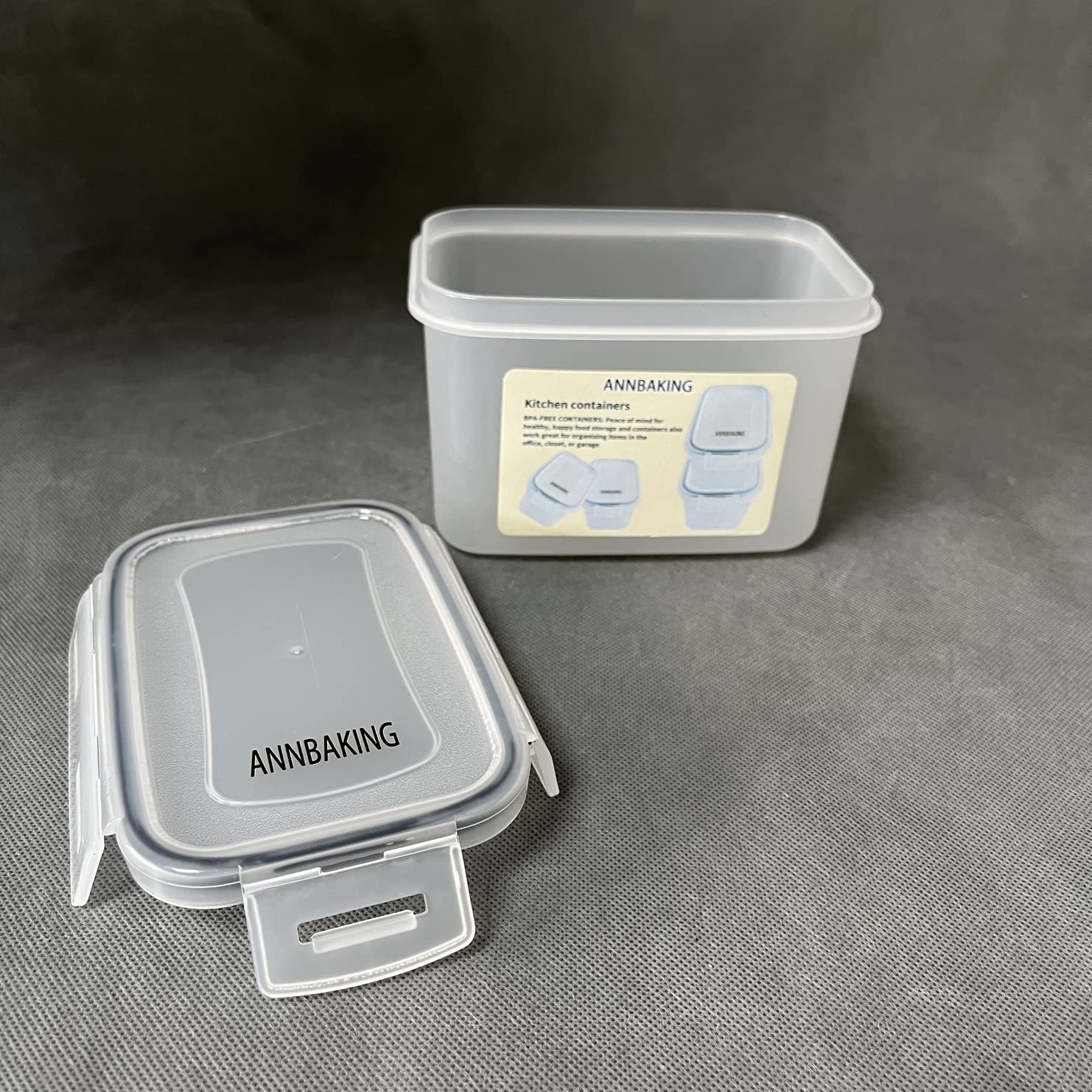 ANNBAKING Containers for household or kitchen use,Airtight Food Storage Containers with Lids, Large Pantry Organization and Storage for Bulk Food Dry Food Cereal