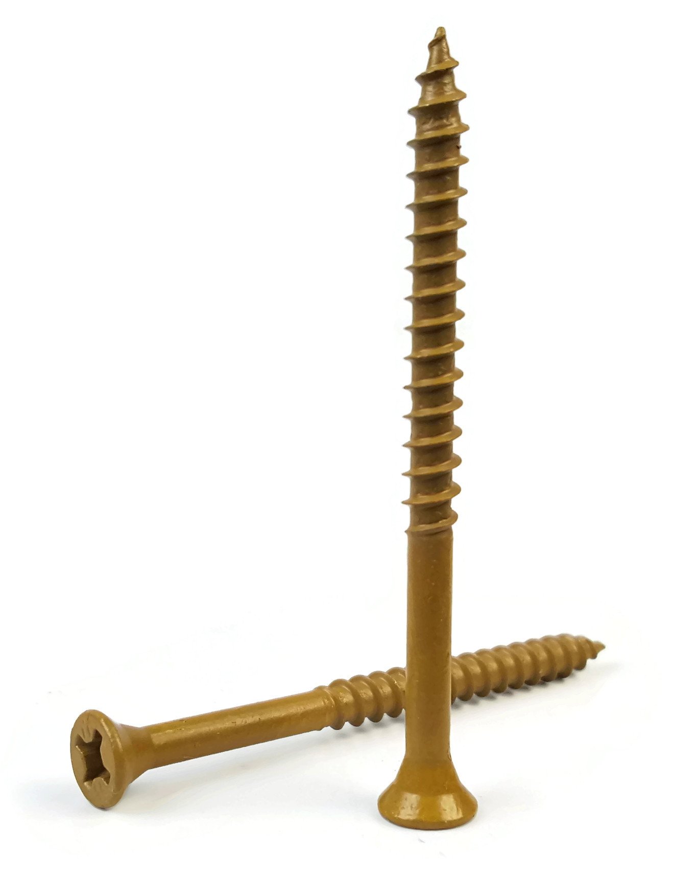 Phillips Square Combo Drive Coated Tan Deck Screws - Qty 1000 (#8 x 2)
