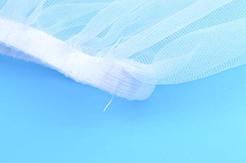 pranovo Bird Cage Seed Catcher Seeds Guard Parrot Nylon Mesh Net Cover Stretchy Shell Skirt Traps Cage Basket Soft Airy (M, White)