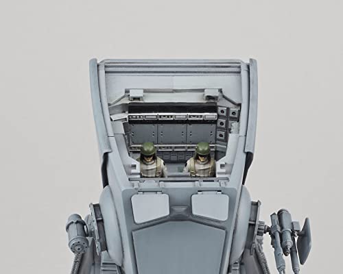Revell (Bandai Original) 01202 Star Wars at-ST (All Terrain Scout Transport inc. Chewbacca) 1:48 Scale Unbuilt/Pre-Coloured/Clip-Together (Non-Glue) Articulated Plastic Model Kit with Display Base