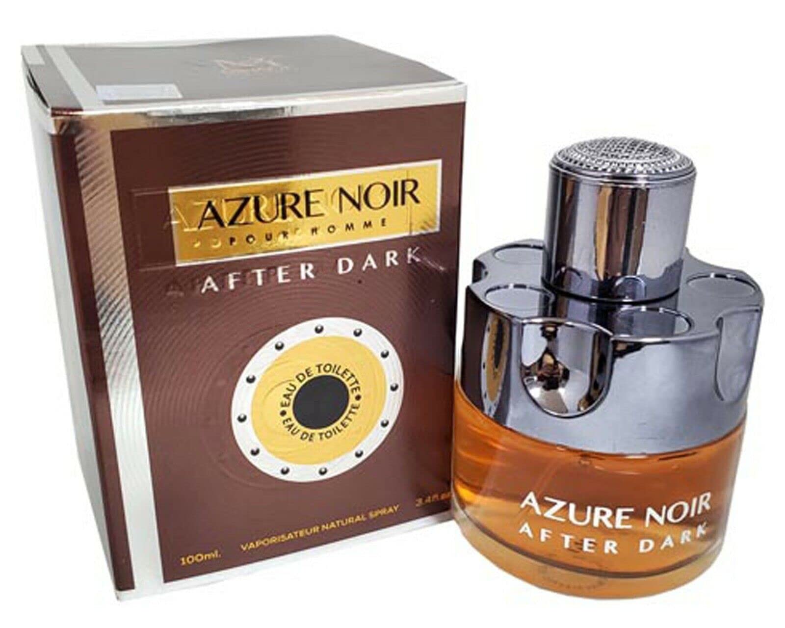 AZURE NOIR AFTER DARK 3.4 Oz EDT Men's Cologne by Mirage Brands