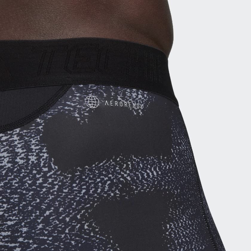 adidas Techfit Allover Print Training Short Tights Men's, Multicolor, Size XL