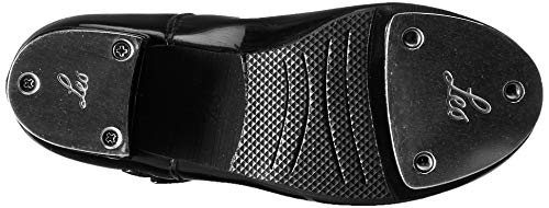 Leo Baby-Girl's Rhythm TAP Dance Shoe, Black, 10 Medium US Toddler