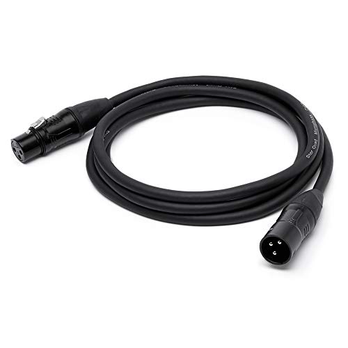 Amazon Basics XLR 4-Conductor Star Quad Balanced Microphone Cable - 6-Foot, Black