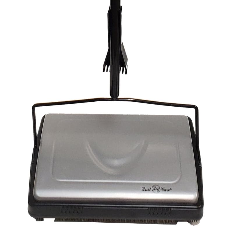 Dust Care DC 12985 11" Cleaning Path Commercial Grade Carpet Sweeper – Non-Electric, Triple-Brush System, Clean Out Comb on Board – Ideal for Efficient Cleaning of Carpets and Floors