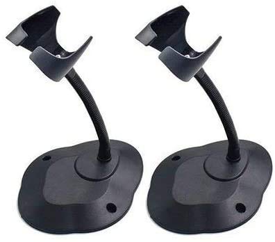 Adjustable Barcode Scanner Stand, SHONCO Hands Free Barcode Scanning Bar-Code Reader Cradle Holder Adjustable Goose Neck Stand for Symbol Scanner Barcode Scanner Scan Gun Label Reader 2Pack