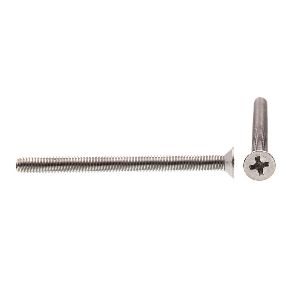 Prime-Line 9121236 Machine Screws, Metric, Flat Head, Phillips Drive, M4-0.7 X 50MM (10 Pack)