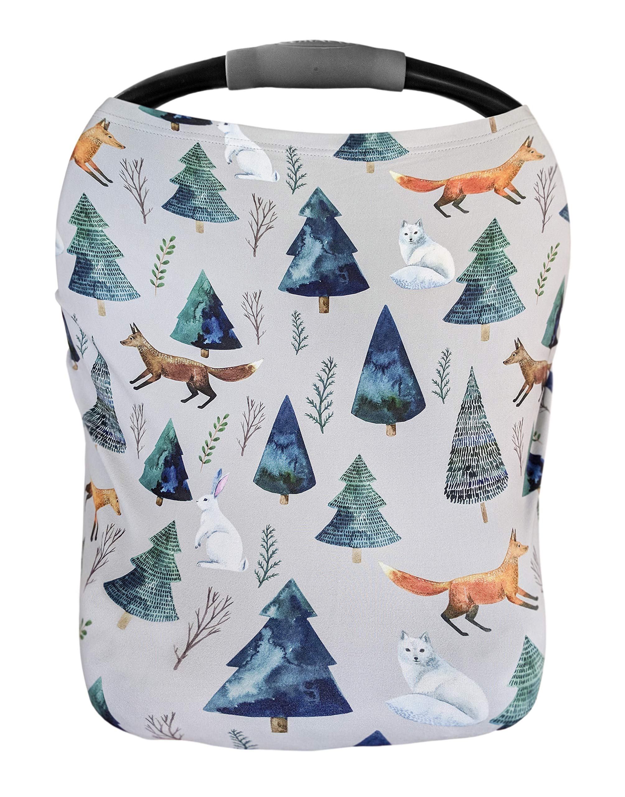Pobi Baby Premium Multi-Use Cover - Nursing Cover, Baby Car Seat Covers, Shopping Cart, High Chair, and Breastfeeding Cover - Ultra-Soft, Stretchy, and Versatile Scarf for Baby and Mom (Magical)