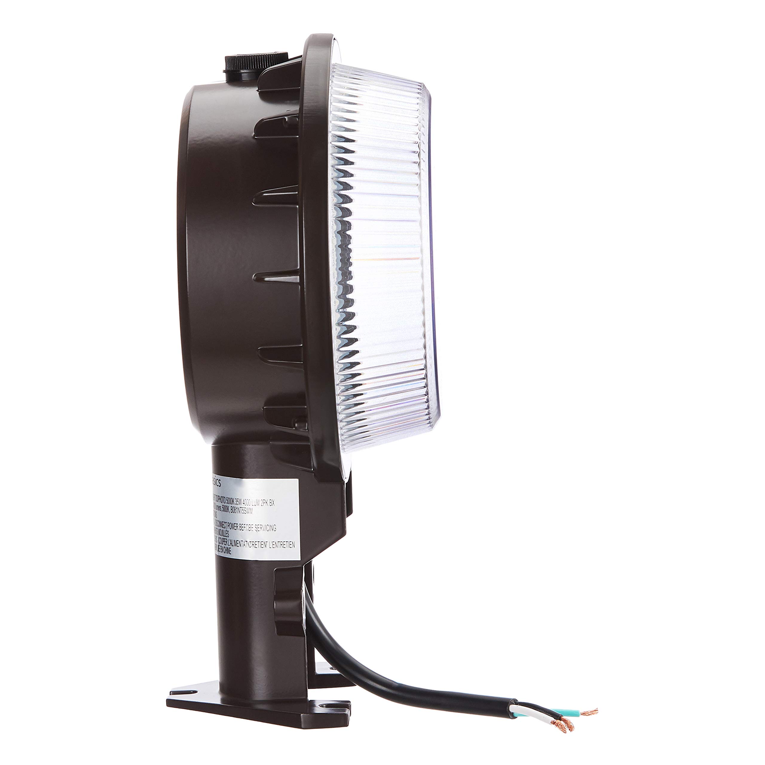 Amazon Basics 35W LED Barn Light, Dusk to Dawn with Photocell, 4000 Lumens, 50000 Hours , Daylight, 2-Pack