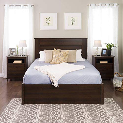 Prepac Queen Flat Panel Headboard, Espresso
