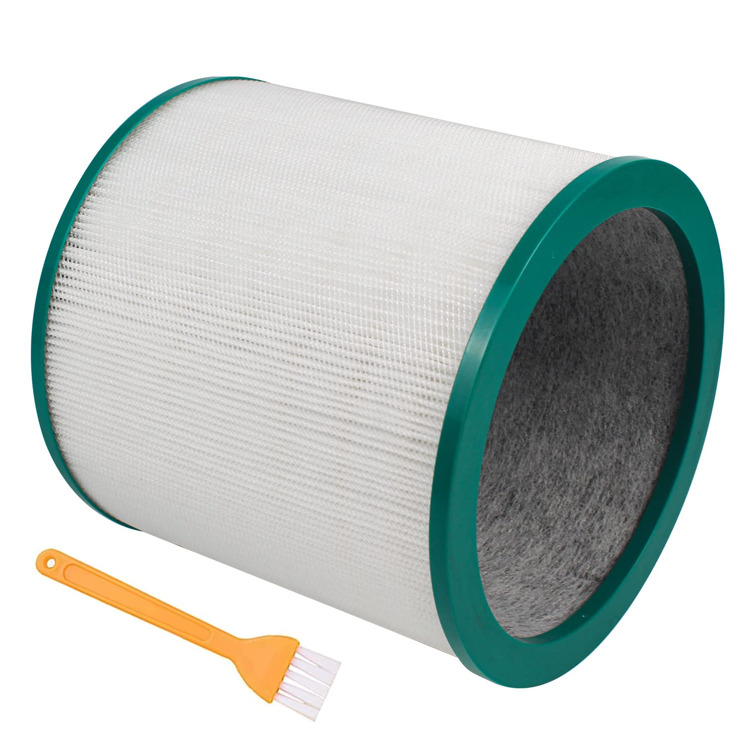 KTSIM HEPA Replacement Air Purifier Filter Compatible with Dyson Tower Purifier Pure Cool Link TP01, TP02, BP01, Replace Part No. 968126-03 (With Brush)