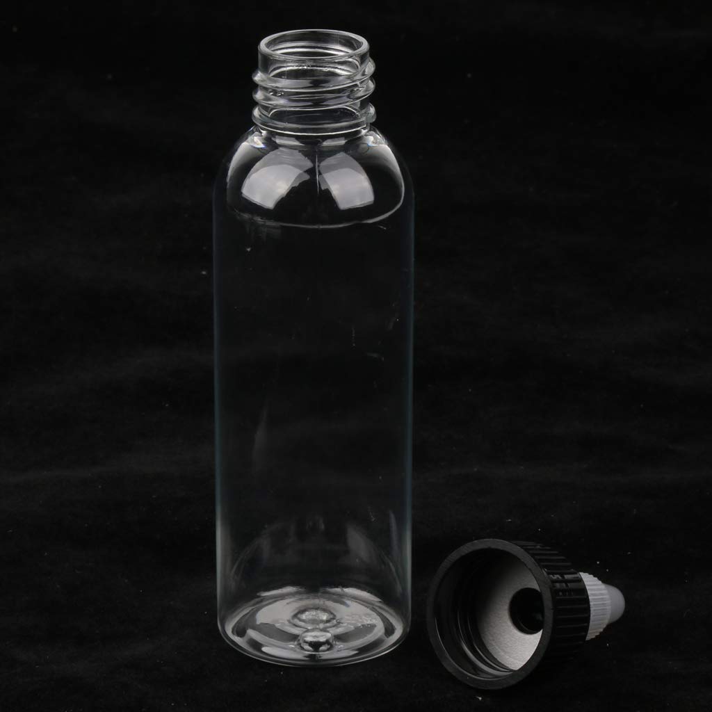 Bonarty 40 x Plastic Squeeze Squirt Condiment Bottles with Twist on Cap Lids - Perfect for BBQ, Condiments, Dressing, Arts and Craft (60ml)