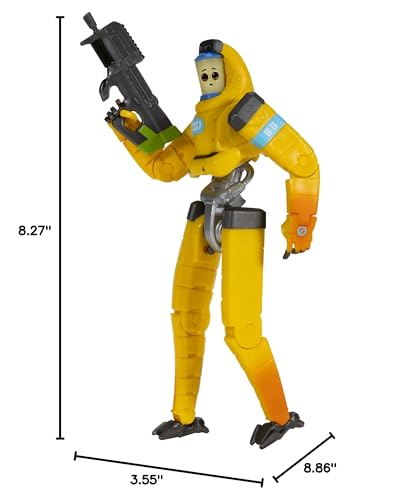 FORTNITE Legendary Series, 1 Figure Pack - 6 Inch P-1000 Collectible Action Figure - Includes 4 Interchangeable Faces, 1 Harvesting Tool, 2 Weapons, 1 Back Bling - Collect Them All