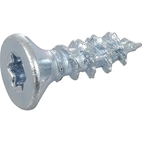 Power Pro Premium One Multi-Material Flat Head Screws, Zinc Plated Steel, Fasten in Wood, Metal, Concrete, Drywall and Plastic, Silver, #6 x 5/8 inch, Box of 50 Screws