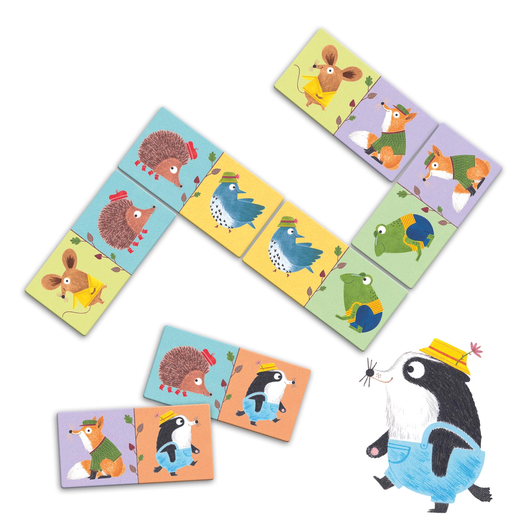 DJECO Animals Domino My Frist Game, Multicolor