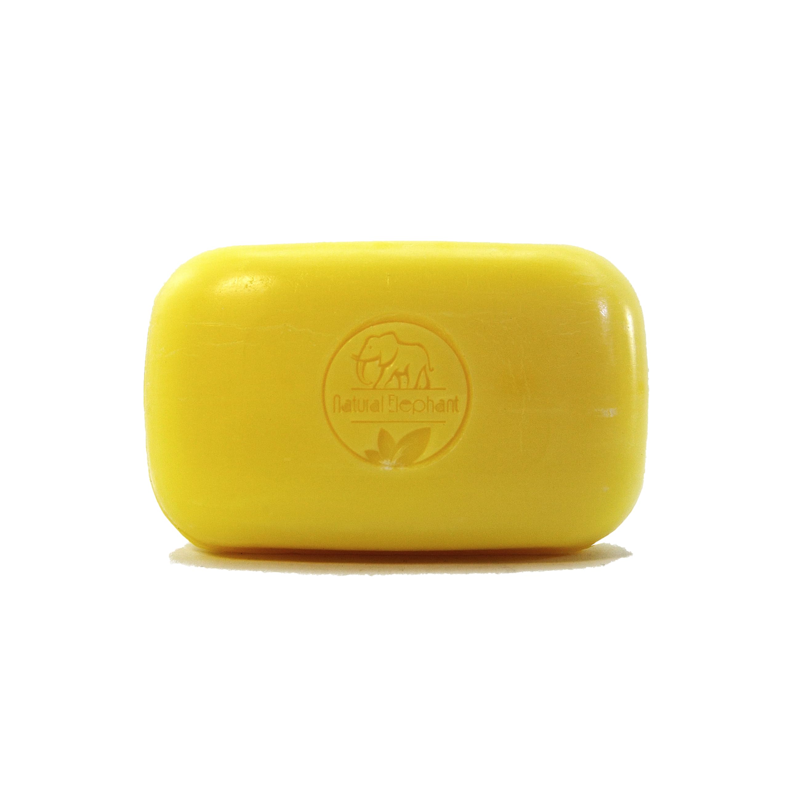 Natural Elephant Dead Sea Sulfur Soap 4.4 oz with Dead Sea Salt, Aloe Vera, Sulphur Face and Body Bar for All Skin Types Single 4.4 oz (125 g) Soap