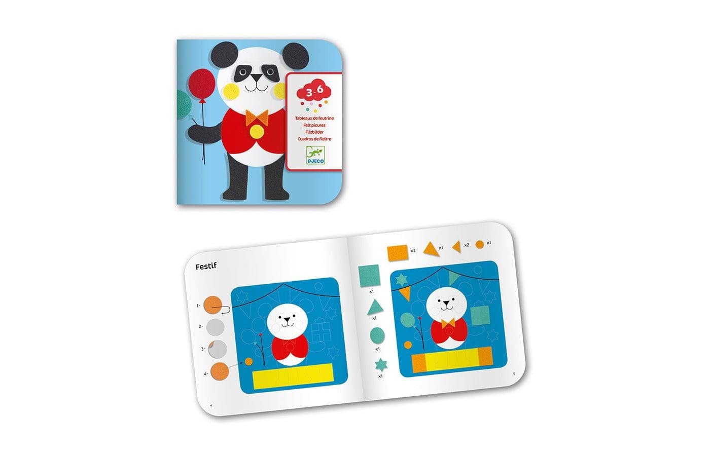 DJECO Gentle Creatures Collage Felt Craft Kit