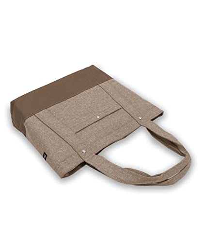 Everest Stylish Tablet Tote Bag, Tan, One Size