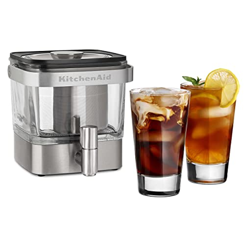 KitchenAid KCM4212SX Cold Brew Coffee Maker-Brushed Stainless Steel, 28 ounce