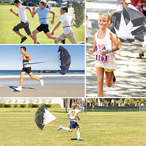 ANPOPO Bfsmile Running Speed Training 56" Parachute with Adjustable Strap, Free Carry Bag. Speed Chute Resistance Running Parachute for Kids Youth and Adults (1 Umbrella)