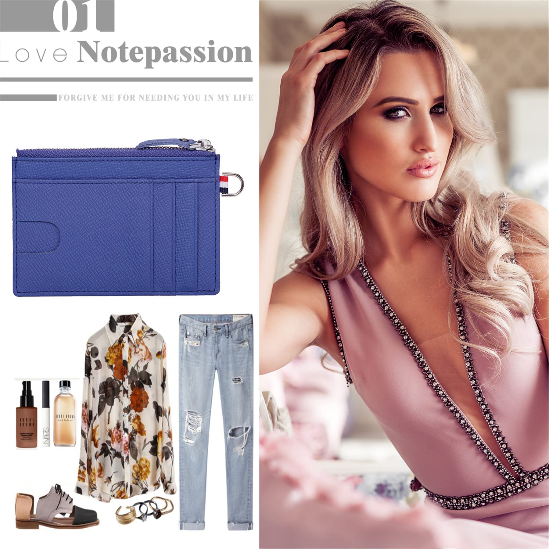 NMQLX Women's Leather Wallet