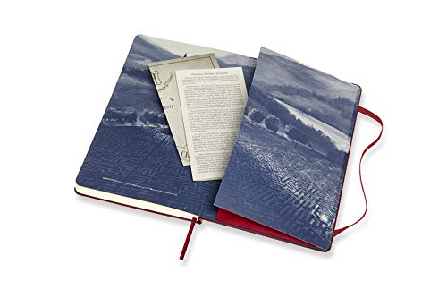 Moleskine Limited Edition Harry Potter Notebook, Hard Cover, Large (5" x 8.25") Ruled/Lined, Bordeaux Red, 240 Pages