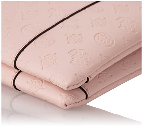 GUESS womens Noelle Double Zip Crossbody, Light Rose Logo, one size US