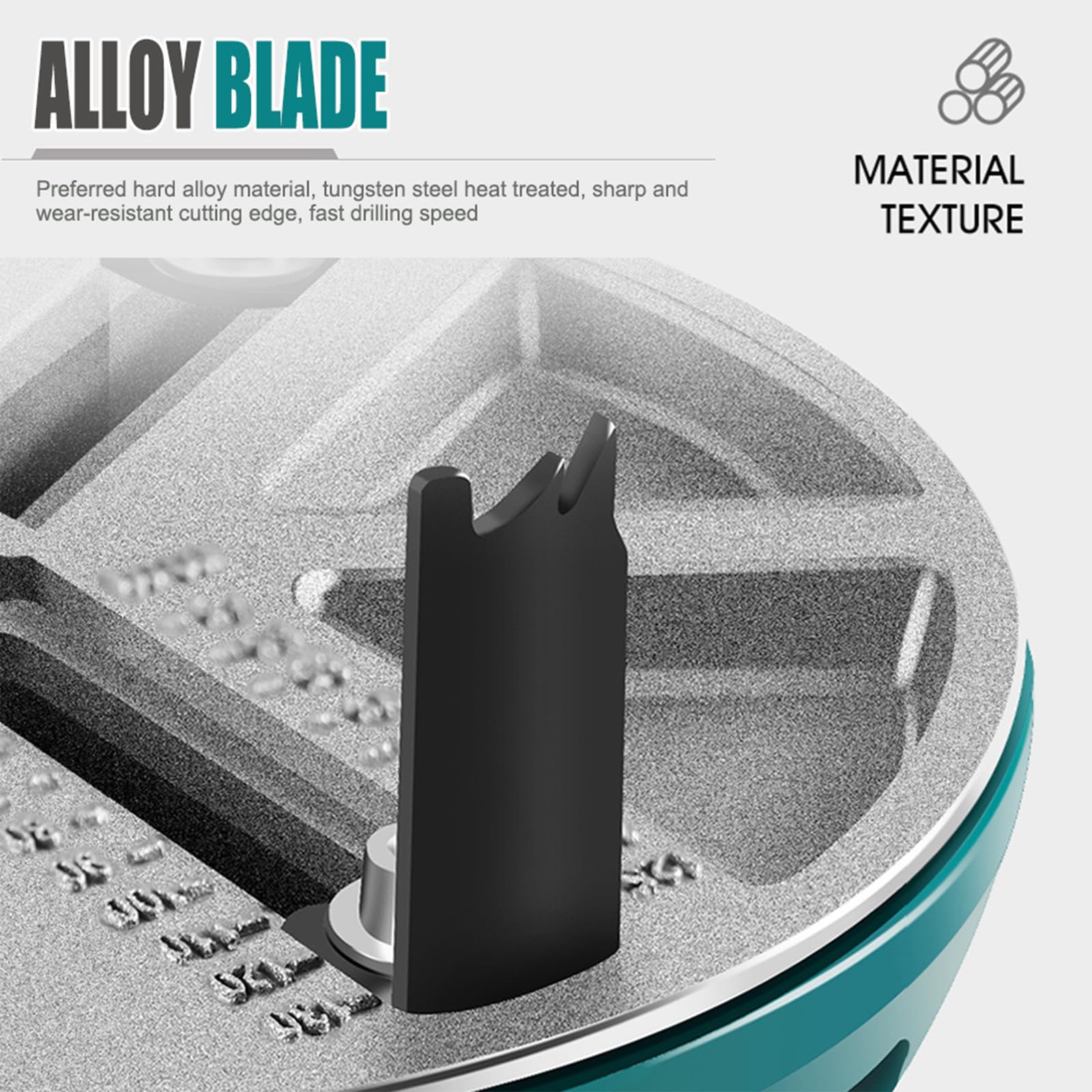 Adjustable Round Hole Saw Tool, Adjustable Punch Saw Tool For Drilling,Adjustable Hole Saw, Adjustable Hole Cutter, Woodworking Tools, Saw Diameter 45-130MM With Bit(Saw+9 Blades)