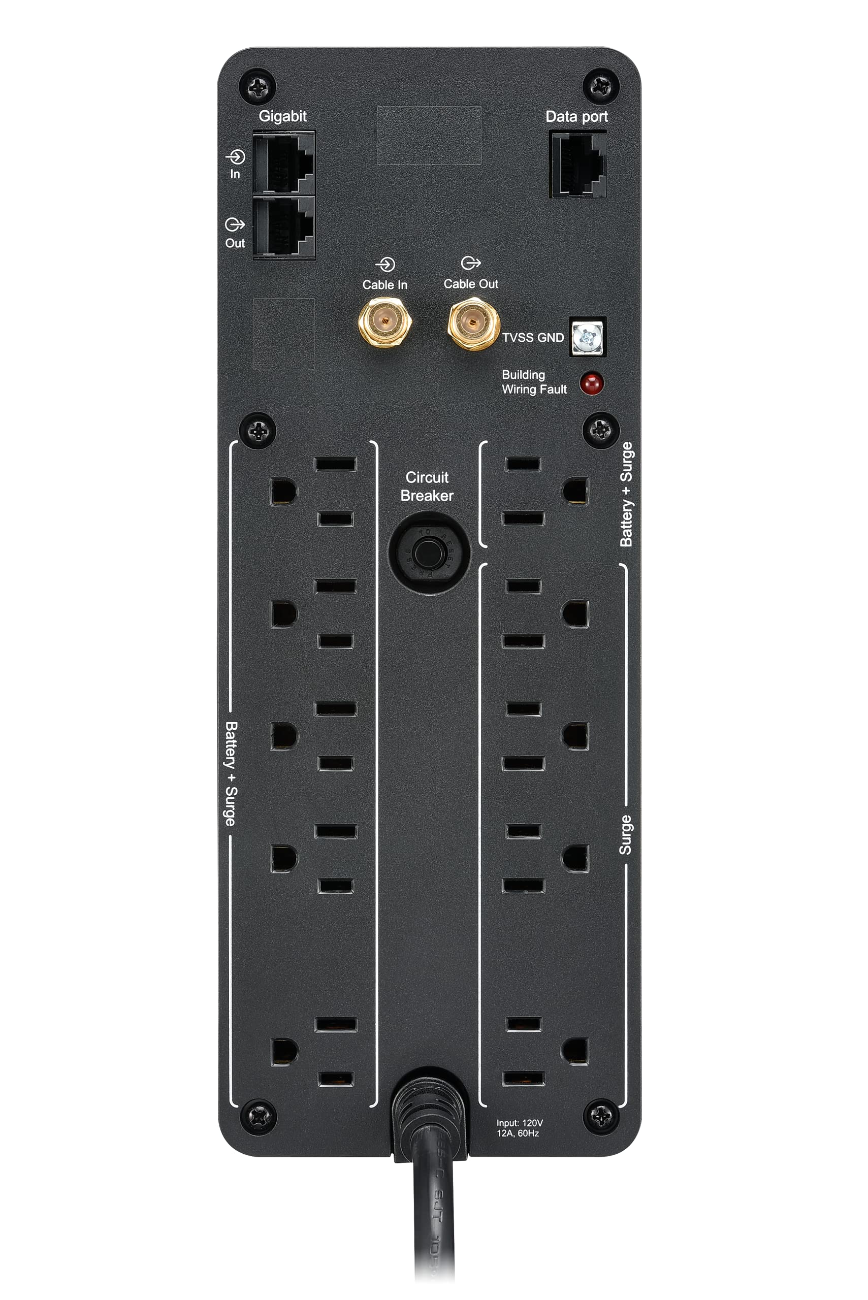APC BN1350M2 Back-UPS PRO BN Series Battery Backup System, 10 Outlets, 1,350 VA, 1,080 J