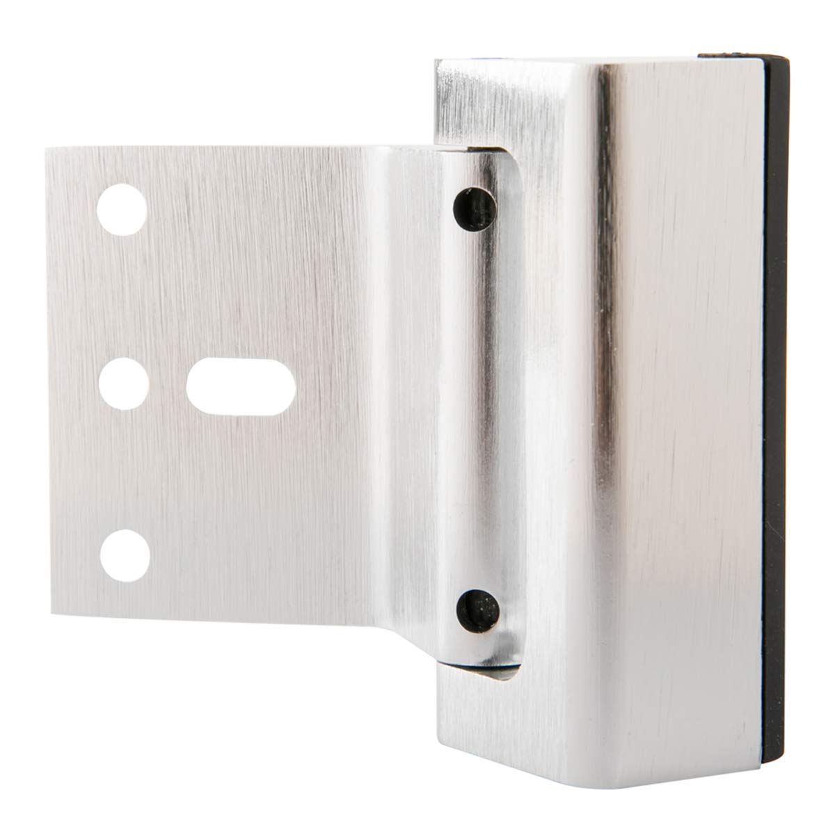 Amazon Basics Door Reinforcement Lock - 2-Pack, Brushed Nickel