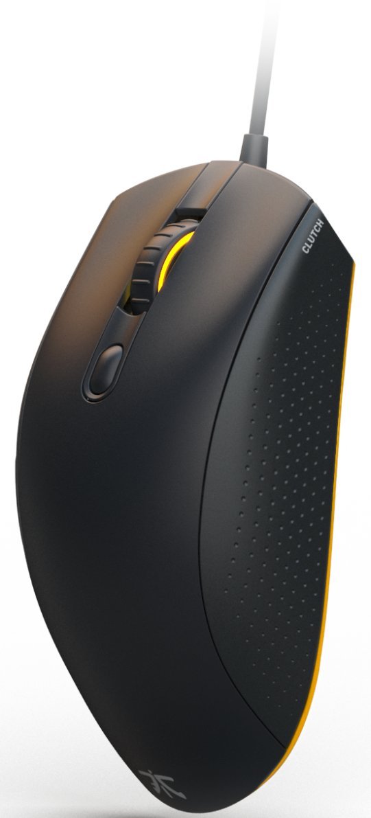 Fnatic Clutch 2 Pro Gaming Esports Mouse (Pixart Optical Sensor with 12,000 CPI, 6 Buttons, Mechanical Mouse Switches, Multi-Color RGB Backlit, Right Handed) – Black