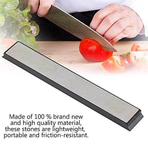 Professional Diamond Whetstones, 6 Pack 200#, 300#, 500#, 600#, 800#, 1000# Grit Diamond Sharpening Stones with Non-slip Base Portable Knife Sharpener Stones for Kitchen Outdoor 6.3x0.9in (6Pcs)