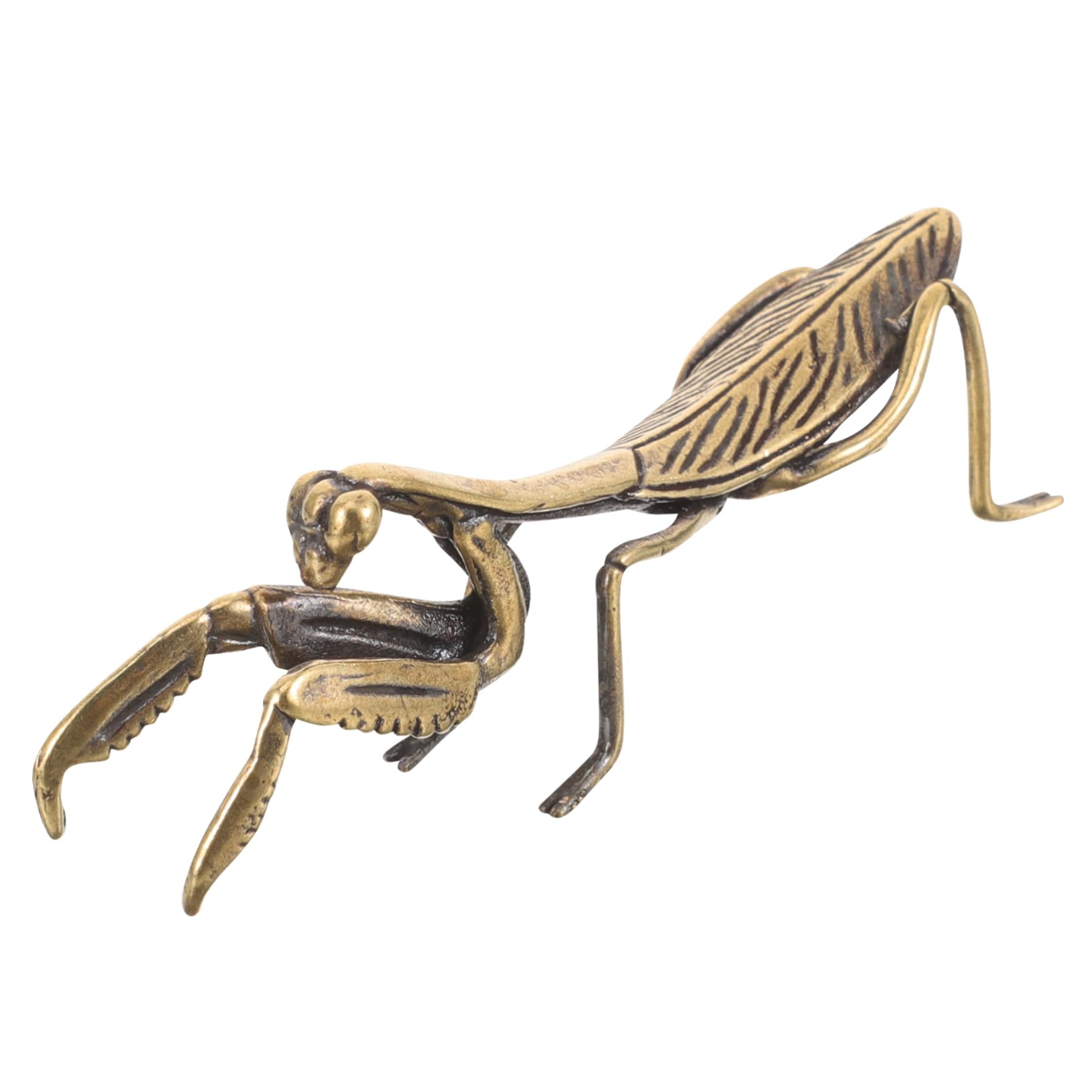 Cabilock Mantis Craft Simulation Mantis Lifelike Animal Model Desktop Crab Decor Novelty Mantis Decoration Desktop Mantis Statue Crab Sculpture Vintage Car Decor Tabletop Decor Retro Copper