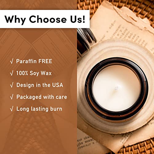 Hello Fall/Pumpkin Spice Scented Candles, Annye Handmade Soy Candle for Home Scented, as Autumn/Birthday/Relaxation Gifts for Women/Men