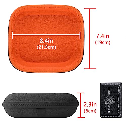 Geekria Shield Headphones Case Compatible with Bang & Olufsen Beoplay H95, H9 3rd Gen, H9i, H8, H8i, H6 Case, Replacement Hard Shell Travel Carrying Bag with Cable Storage (Dark Grey)