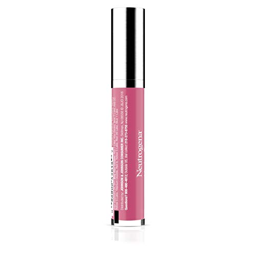Neutrogena Hydro Boost Moisturizing Lip Gloss, Hydrating Non-Stick and Non-Drying Luminous Tinted Lip Shine with Hyaluronic Acid to Soften and Condition Lips, 50 Radiant Rose, 0.10 oz