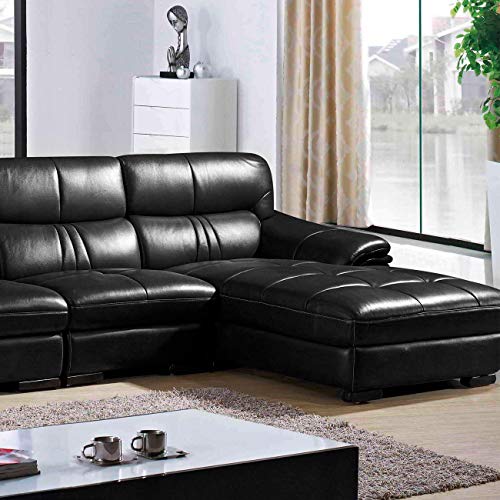 Yotache PU Fabric Leather 1 Yard 54" x 36", 1.25mm Thick Faux Synthetic Leather Material Sheets for Upholstery Crafts, DIY Sewings, Sofa, Handbag, Hair Bows Decorations, Black