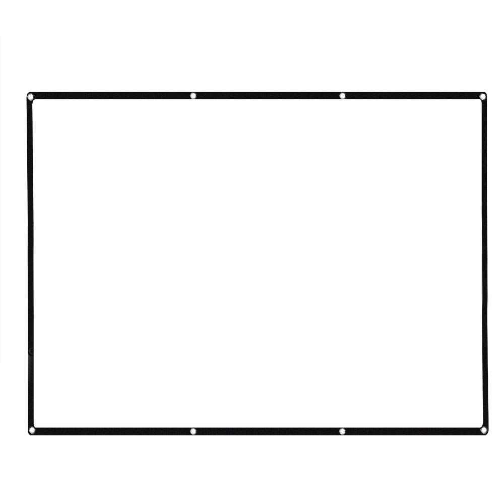 APAINI 120 INCH Projector Screen 4:3 Foldable Home Theater White Portable 3D Home Theater Wall Mounted