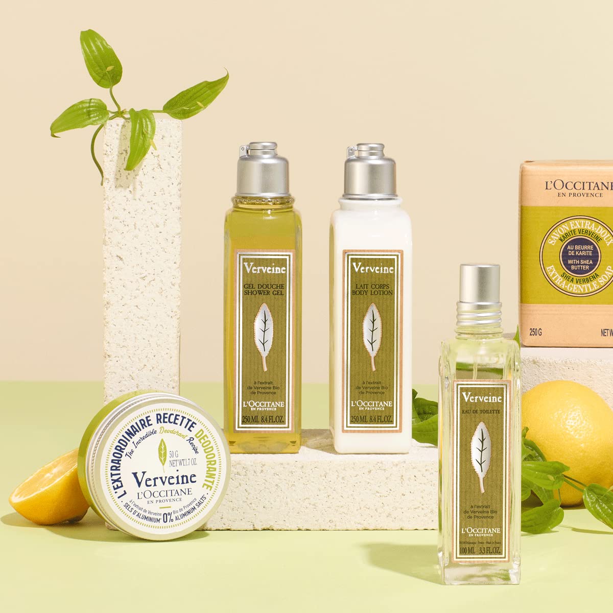 L'OCCITANE Verbena Body Lotion: Refreshing Lemon Scent, Softening, Moisturizing, Shea Butter & Organic Verbena Leaf Extract, Vegan