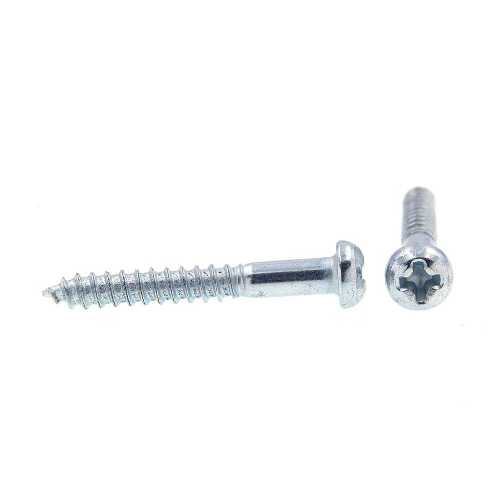 Prime-Line 9207325 Wood Screws, Round Head, Phillips Drive, #5 X 1 in, Zinc Plated Steel (50 Pack)