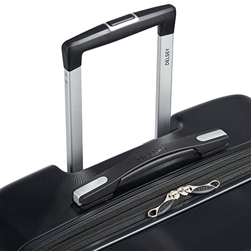 DELSEY Paris Jessica Hardside Expandable Luggage with Spinner Wheels (Black, Carry-On 21-Inch)