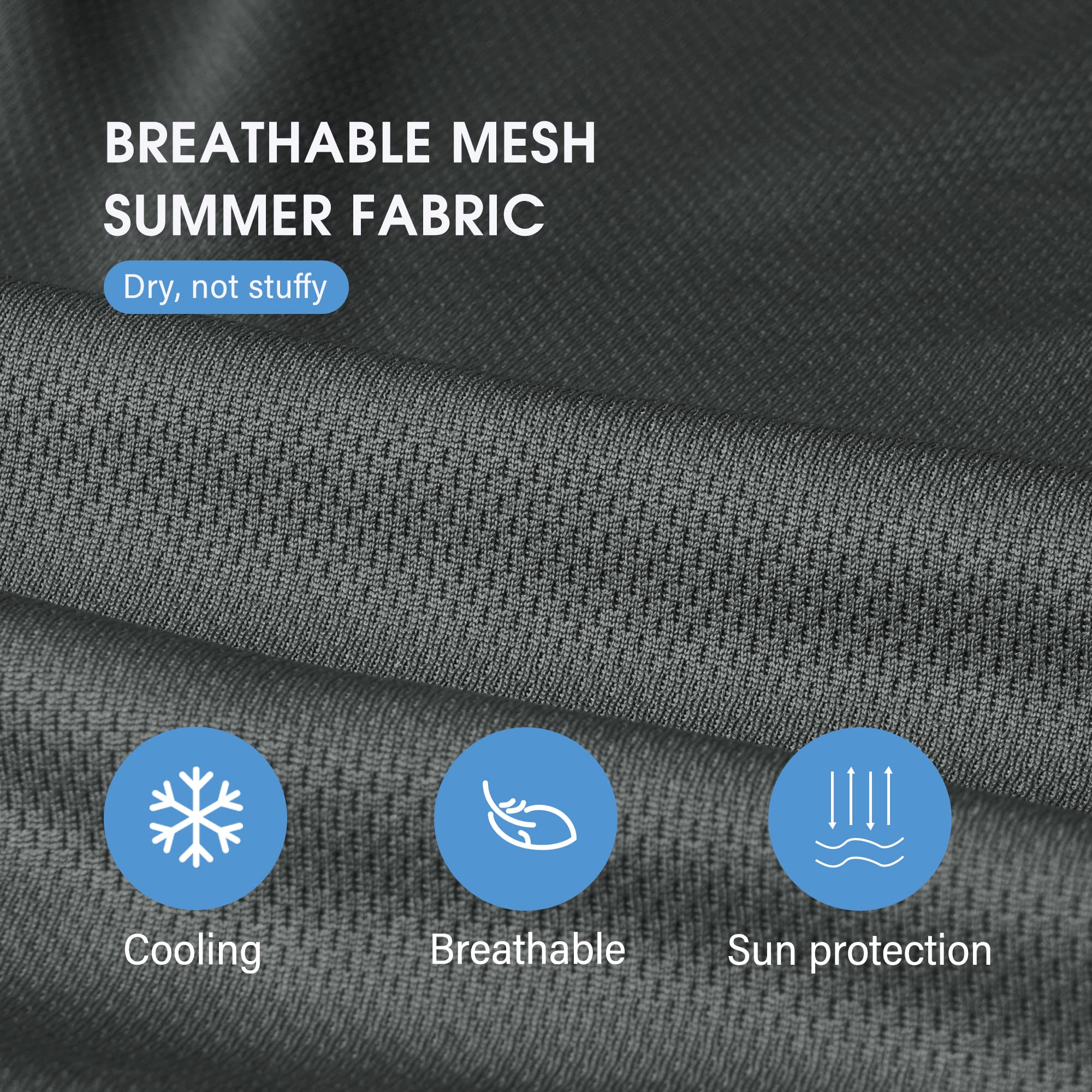 AIWOLU Balaclava Full Face Mask Summer for Sun Protection Breathable Long Neck Covers for Men Women Cycling FishingâŚ