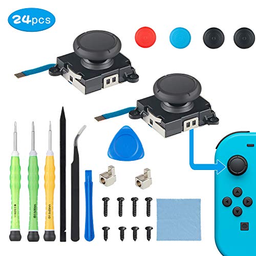Aiworthy 2 Pack Analog 3D Joycon Joystick Replacement for Nintendo Switch