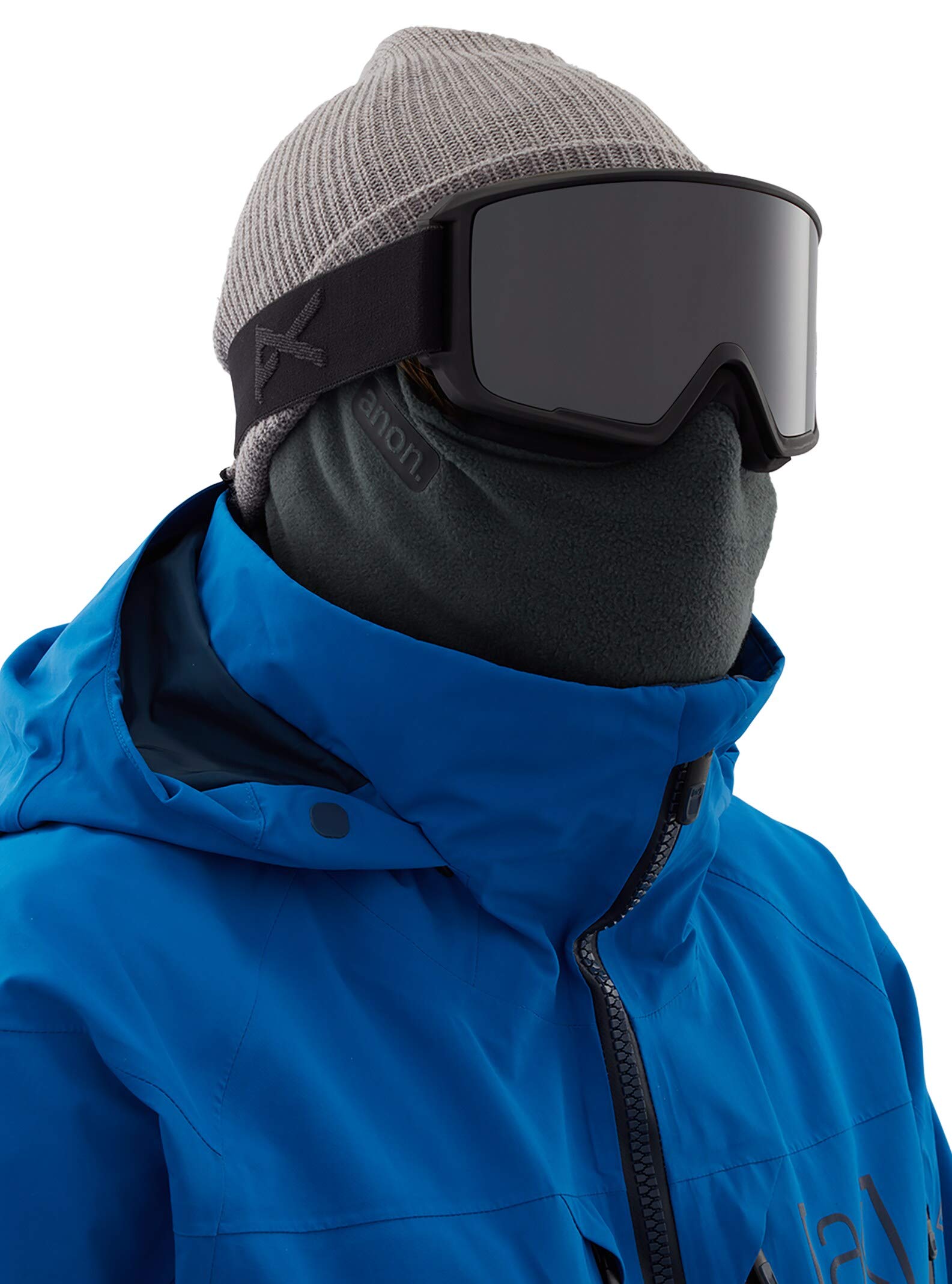 Anon MFI Microfur Neckwarmer, Gray